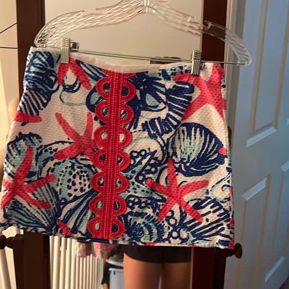 Lilly Pulitzer | Skirts | She Sells Sea Shells Starfish Skirt | Poshmark